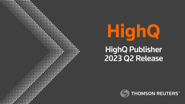 Product Training - US | Thomson Reuters - HighQ