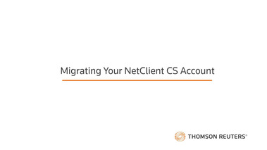 Product Training - US | Thomson Reuters - Thomson Reuters Account upgrade