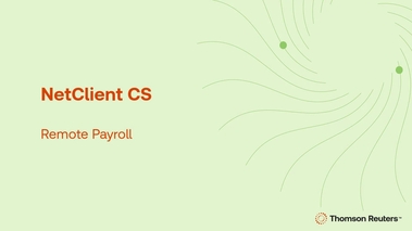 Product Training - US | Thomson Reuters - NetClient CS