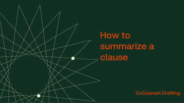 Product Training - US | Thomson Reuters - CoCounsel Drafting