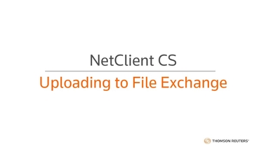 Product Training - US | Thomson Reuters - NetClient CS