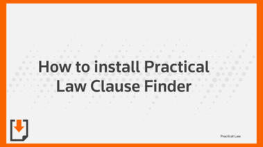 Product Training - US | Thomson Reuters - Practical Law