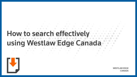 Case Law - Keyword searching - Thomson Reuters Product Training