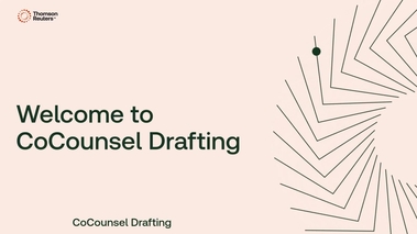 Product Training - US | Thomson Reuters - CoCounsel for Microsoft Word