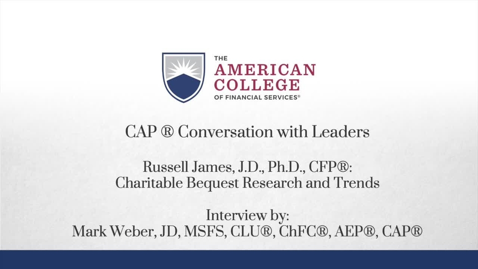 CAP Interview Weber and James