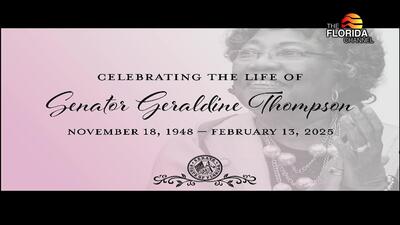 3/13/25 Celebration of Life Honoring Senator Geraldine F. Thompson ...