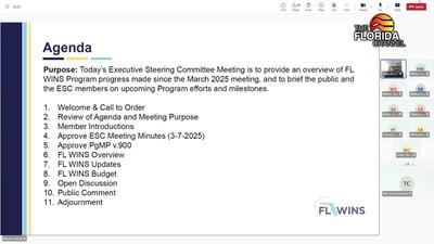 7/9/25 FL WINS Executive Steering Committee - The Florida Channel