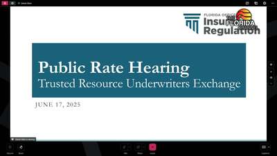 6/17/25 Office of Insurance Regulation Rate Hearing for for Trusted ...