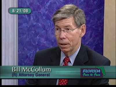 Florida Face to Face – Attorney General Bill McCollum - The Florida Channel
