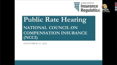 9/23/22 Office of Insurance Regulation Rate Hearing for National ...