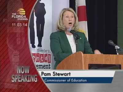 11/3/14 Now Speaking - Pam Stewart, Commissioner of Education - The ...