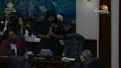3/8/22 Farewell: Rep. Kamia Brown (D) - District 45 - Orlando - The ...