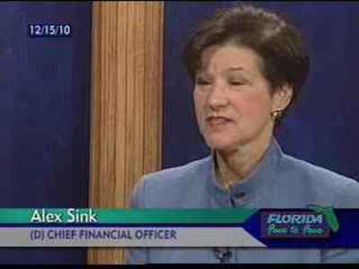 Florida Face to Face – Alex Sink, Chief Financial Officer of Florida ...