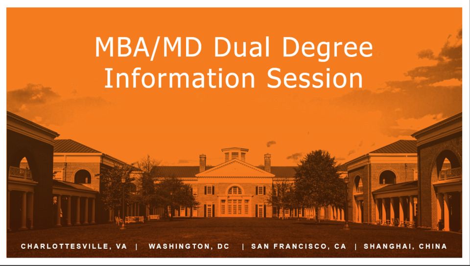 MBA/MD Dual Degree Information Session