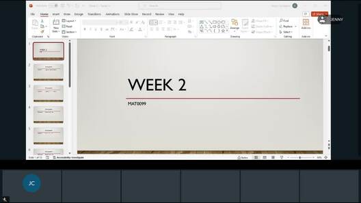 Week 2 LIve Recording - Dec 5, 2023 12:00 PM - MAT0099Principles of Algebra