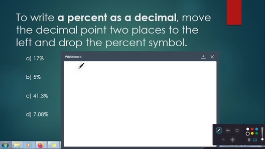 MAT1001 Week 1 - Changing Percents to Decimals