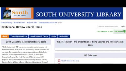 Navigating IRB Resources in the Library