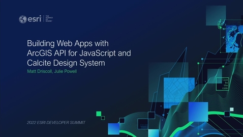 Calcite Design System - Esri Videos: GIS, Events, ArcGIS Products ...