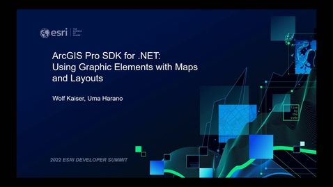 ArcGIS Pro SDK for .NET - Esri Videos: GIS, Events, ArcGIS Products ...