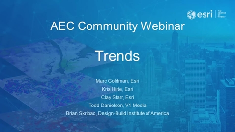 AEC - Esri Videos: GIS, Events, ArcGIS Products & Industries