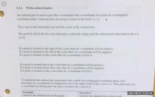 3.1.1 Write Ordered Pairs (8:24)