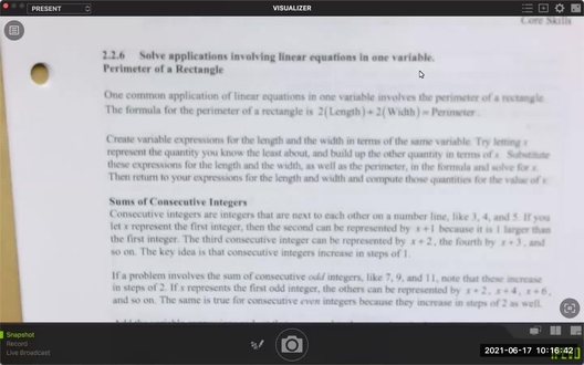 2.2.6 Solve Linear Equation Applications (19:58)