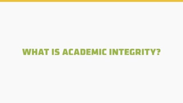Academic Integrity