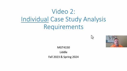 Individual Summary Case Analysis Requirements