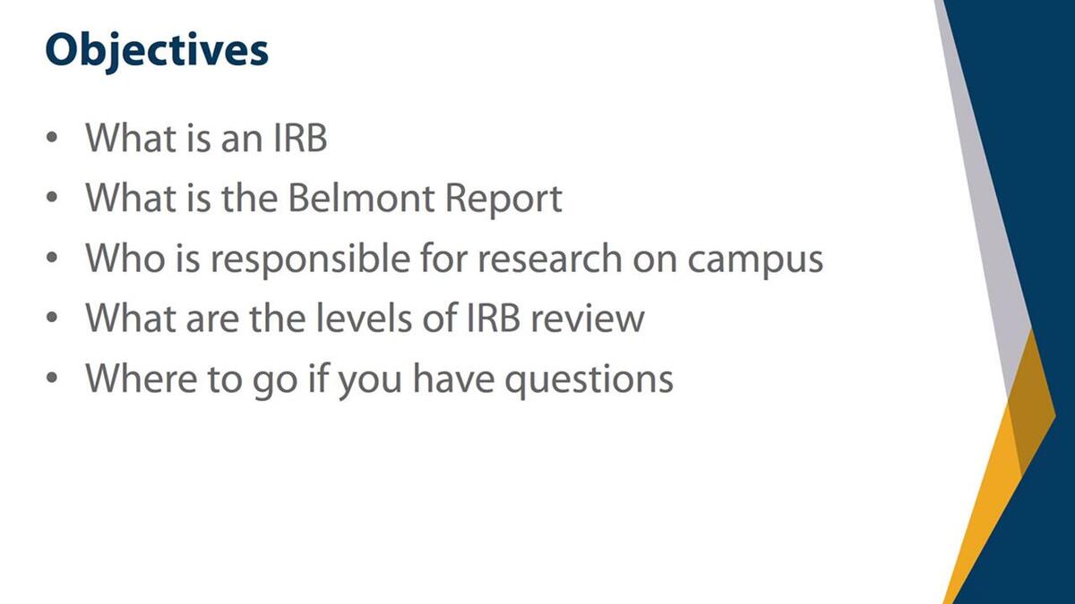 IRB Training: Video 2 | Cedarville University