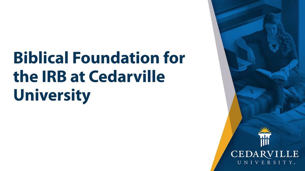IRB Training: Video 1 | Cedarville University