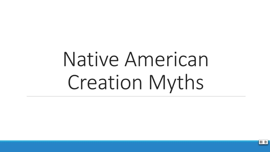 Native American Creation Myths
