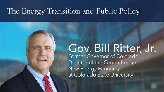 Payne Institute Spring Seminar Series | Governor Bill Ritter