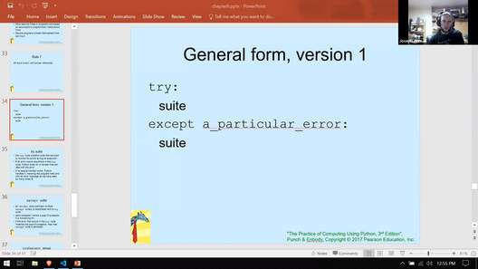 CS161: try except statement