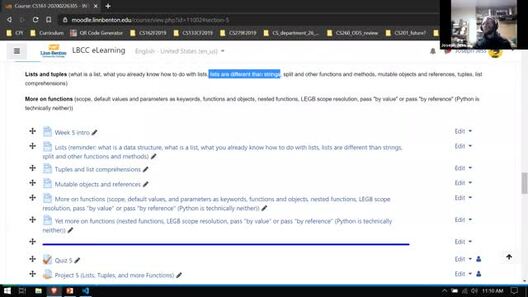 Cs161 Lists Are Different Than Strings And Indexing 4341