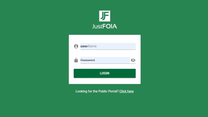 Resolving browser cache issue while logging in to JustFOIA