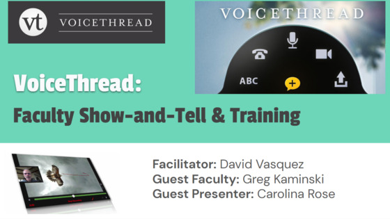 VoiceThread Faculty Show-and-Tell & Training - February 22, 2023
